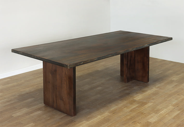 Alder Wood Plank Dining Table — Bridge Furniture & Props NY