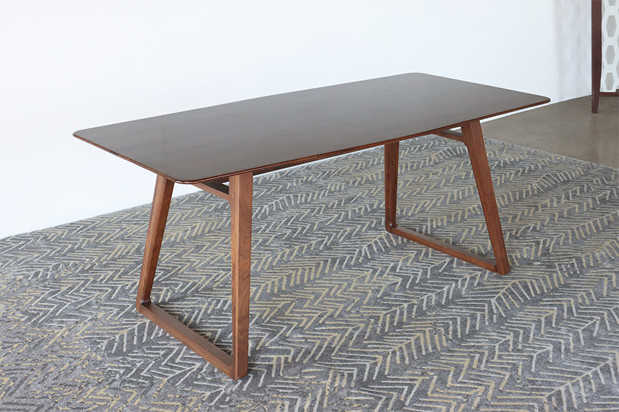 Vernal Dining Table in American Walnut — Bridge Furniture & Props NY