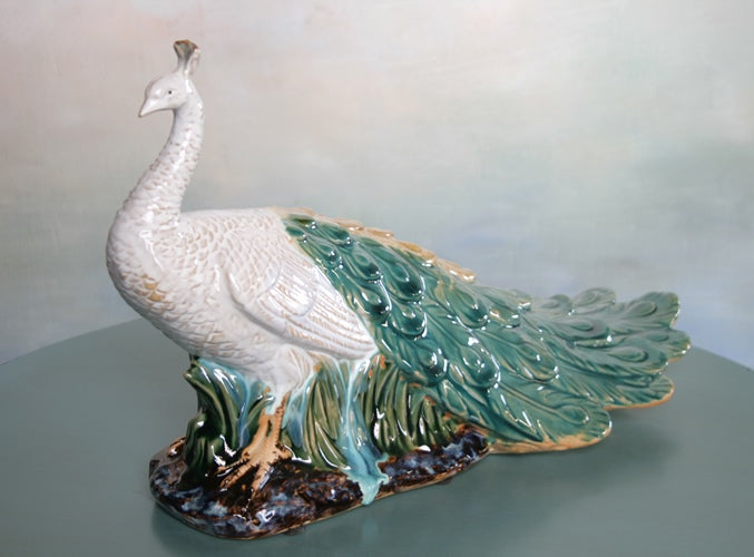 Ceramic Peacock — Bridge Furniture & Props NY